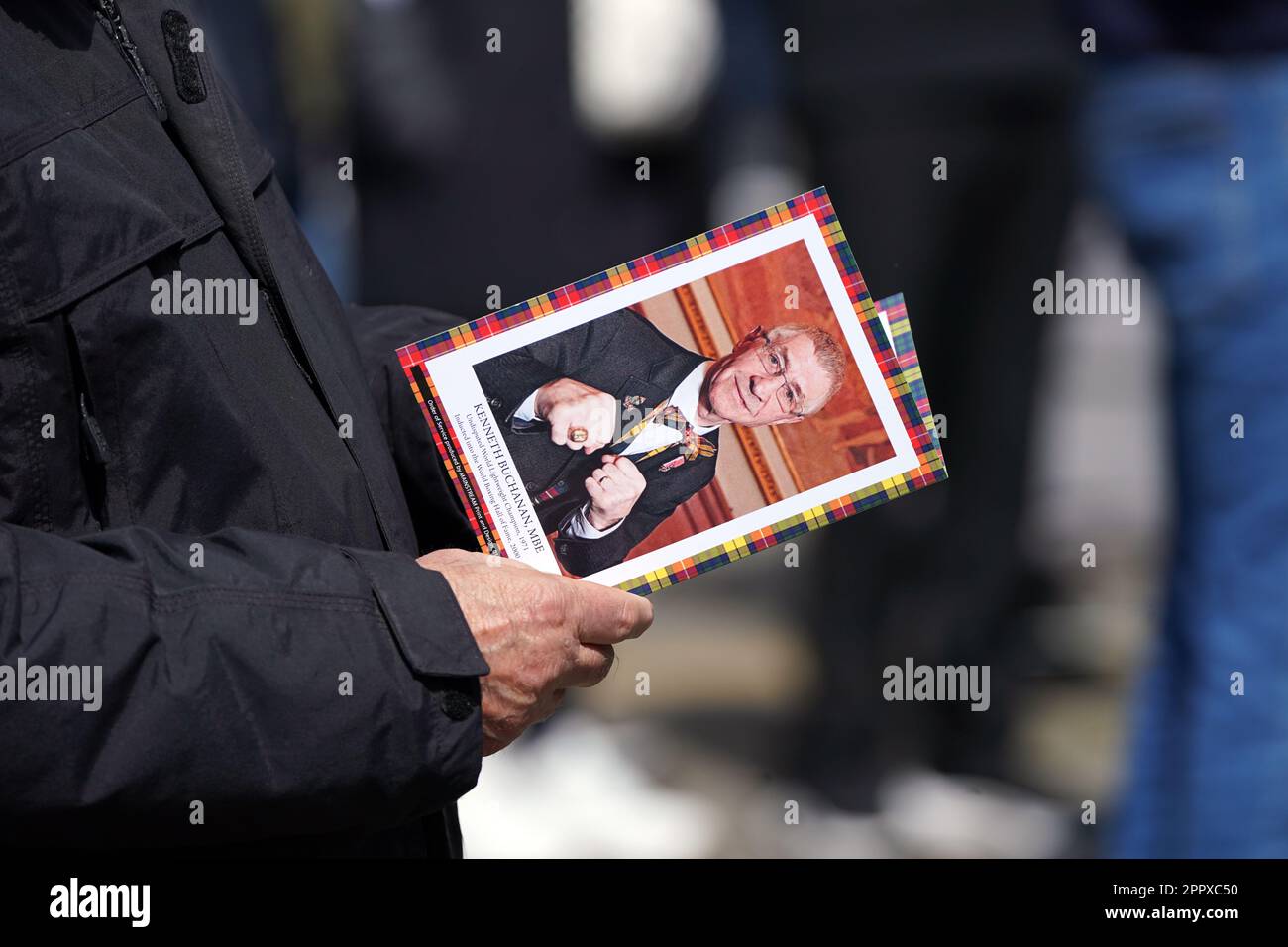 The Order of Service, featuring a picture of Ken Buchanan, following a ...