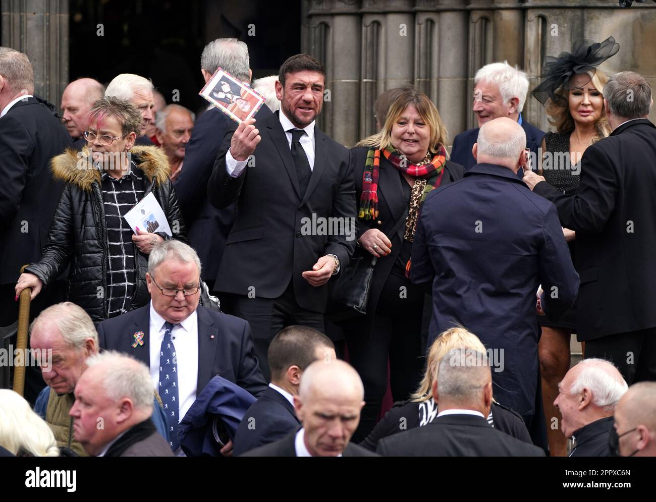 Former boxer Alex Arthur following a memorial service for former boxer ...