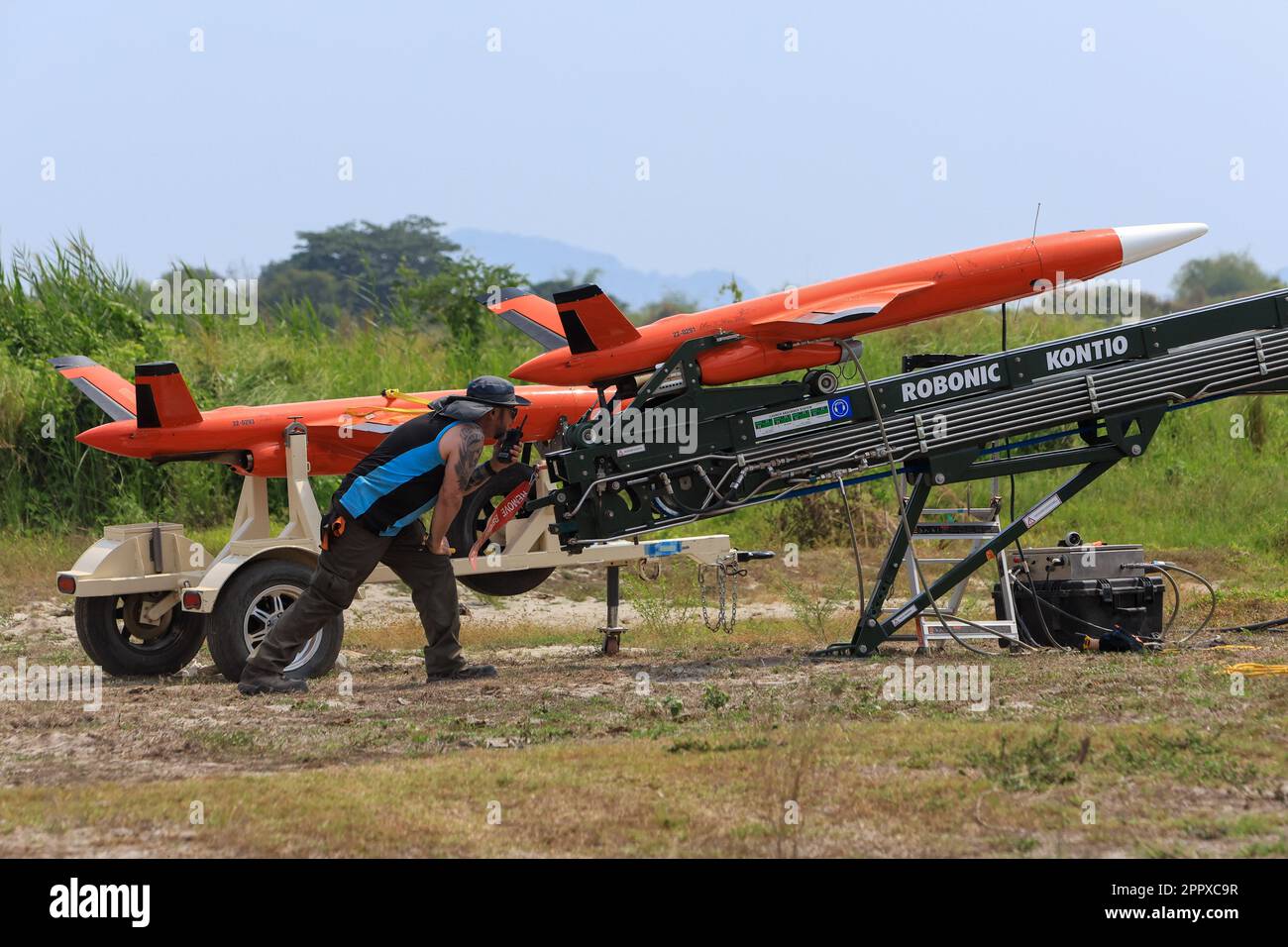 San Miguel, Zambales, The Philippines. 25th Apr, 2023. A personnel ...