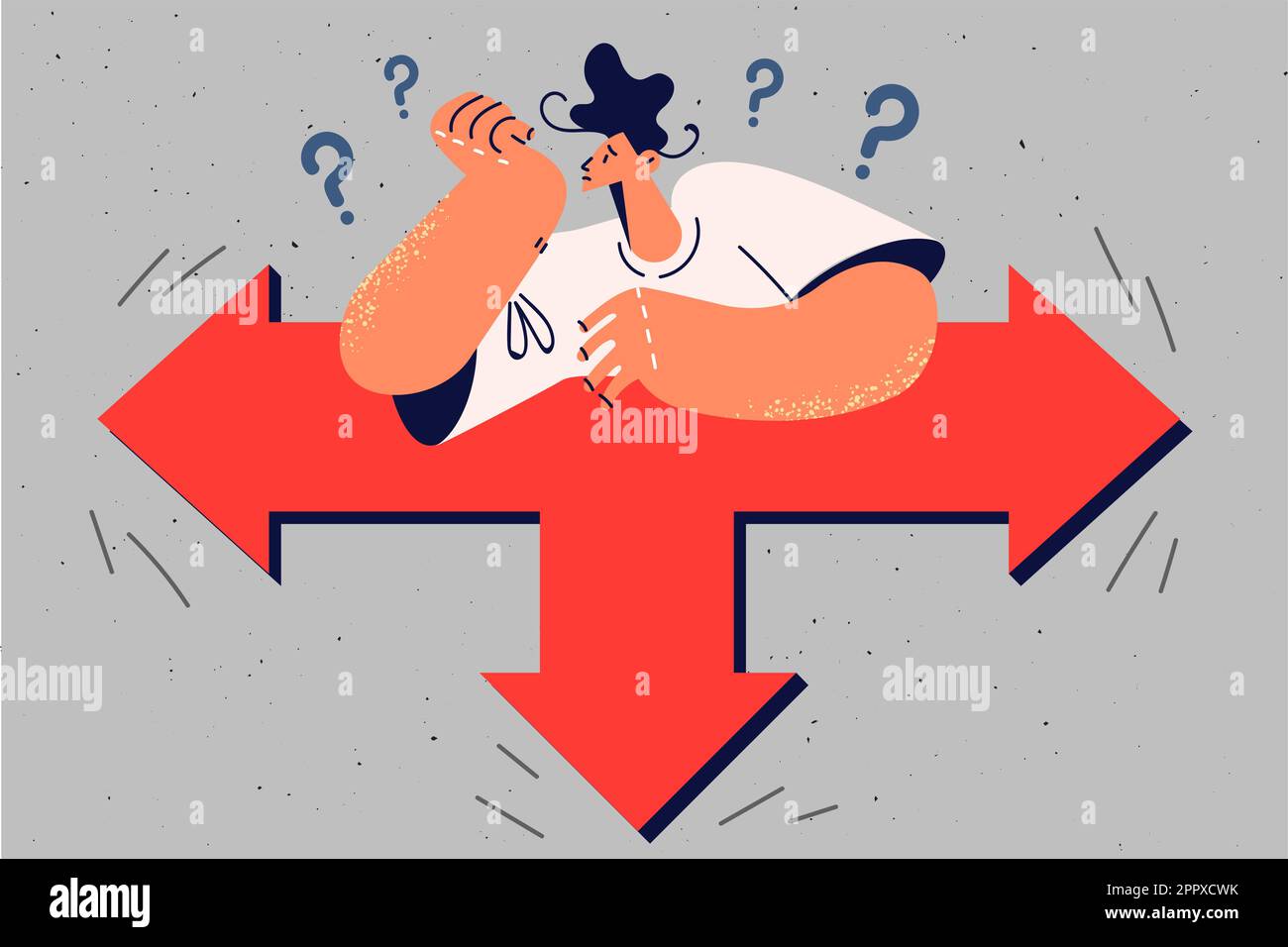 Thinking confused business man Stock Vector Images - Alamy