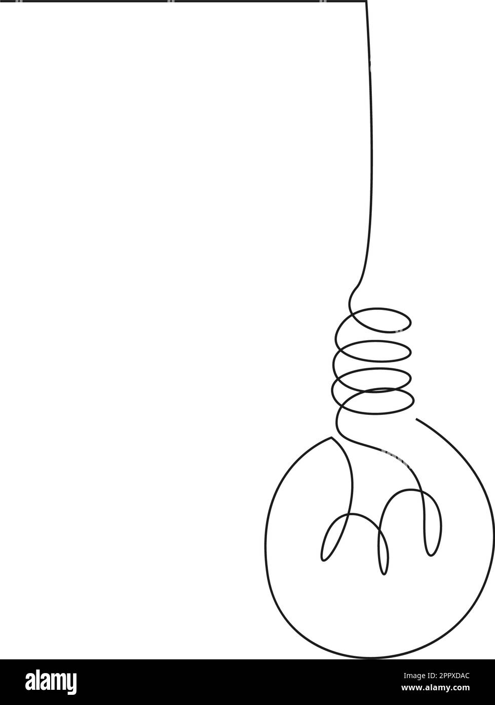 Light bulb line art icon design illustration Stock Vector Image & Art ...
