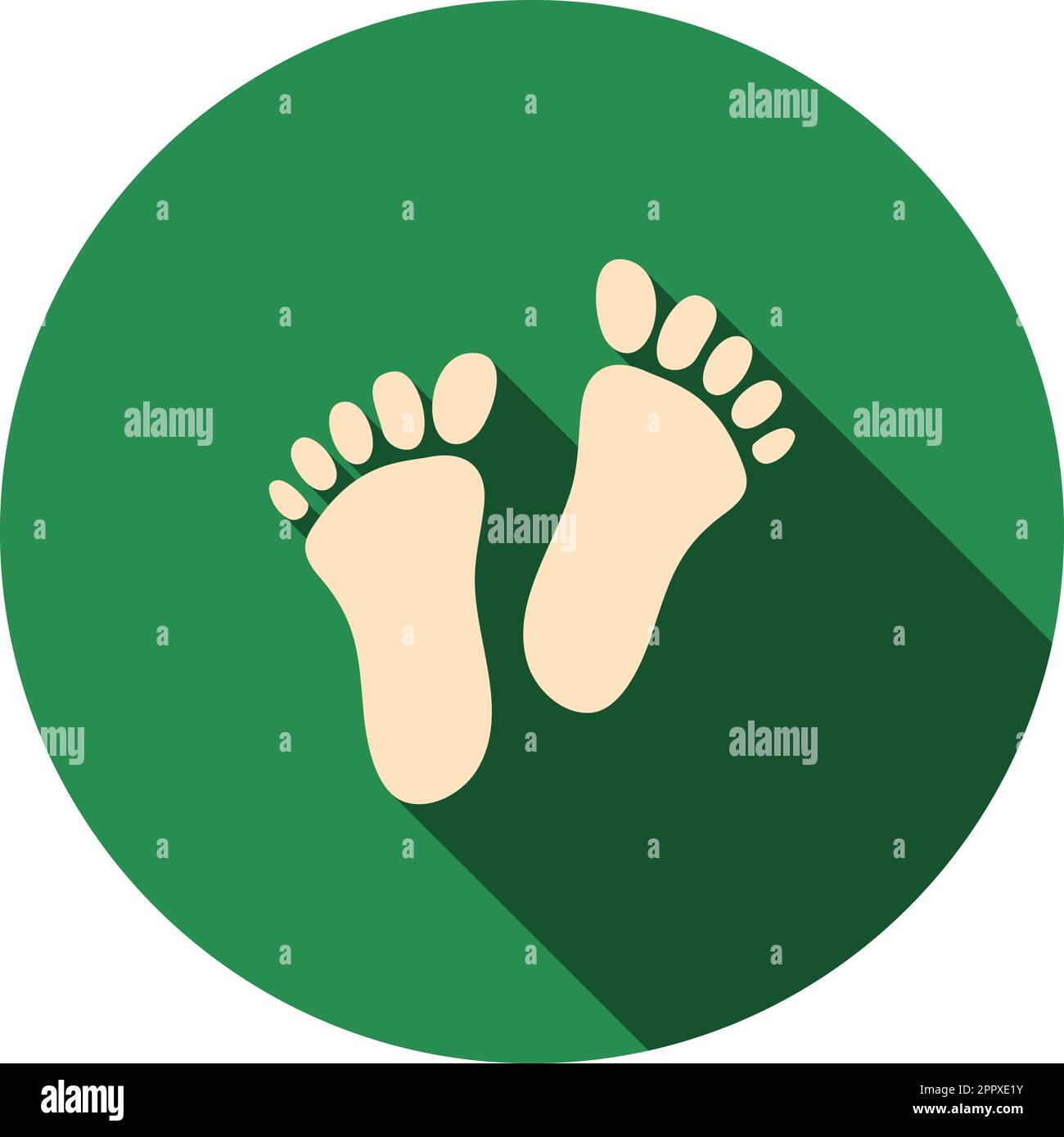 Foot Print Icon Stock Vector Image & Art - Alamy