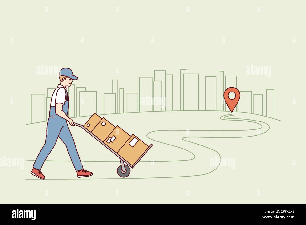 Delivering good Stock Vector Images - Alamy