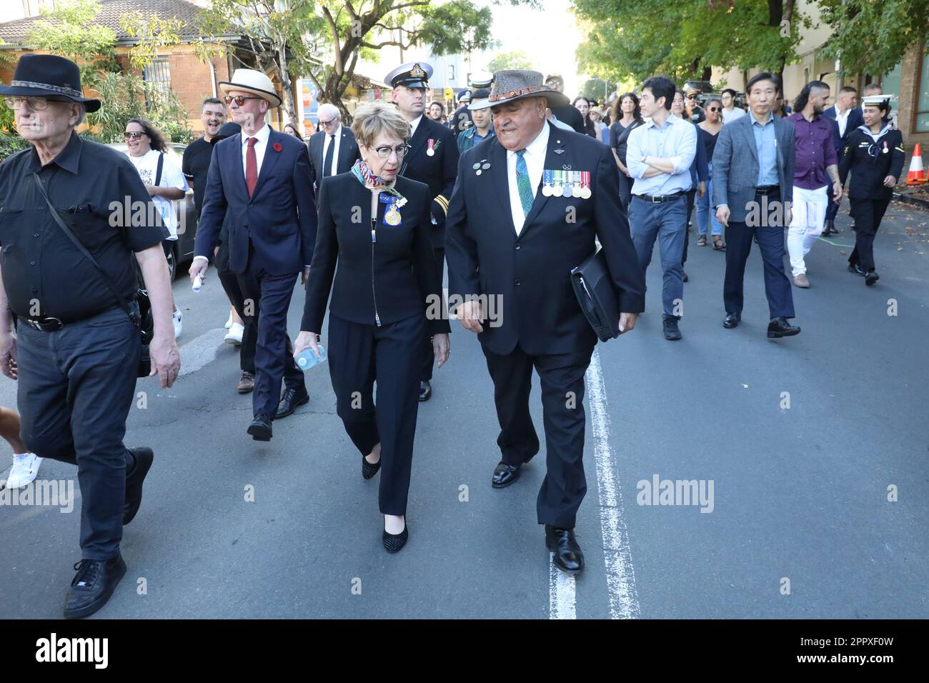 Sydney, Australia. 25th April 2023. The ANZAC Day Coloured Digger event ...