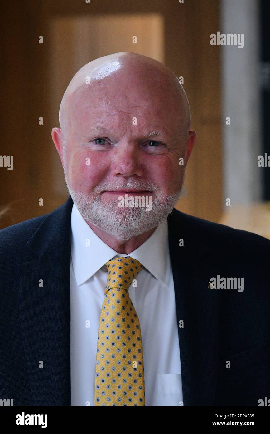 Edinburgh Scotland, UK 25 April 2023. Colin Beattie at the Scottish ...