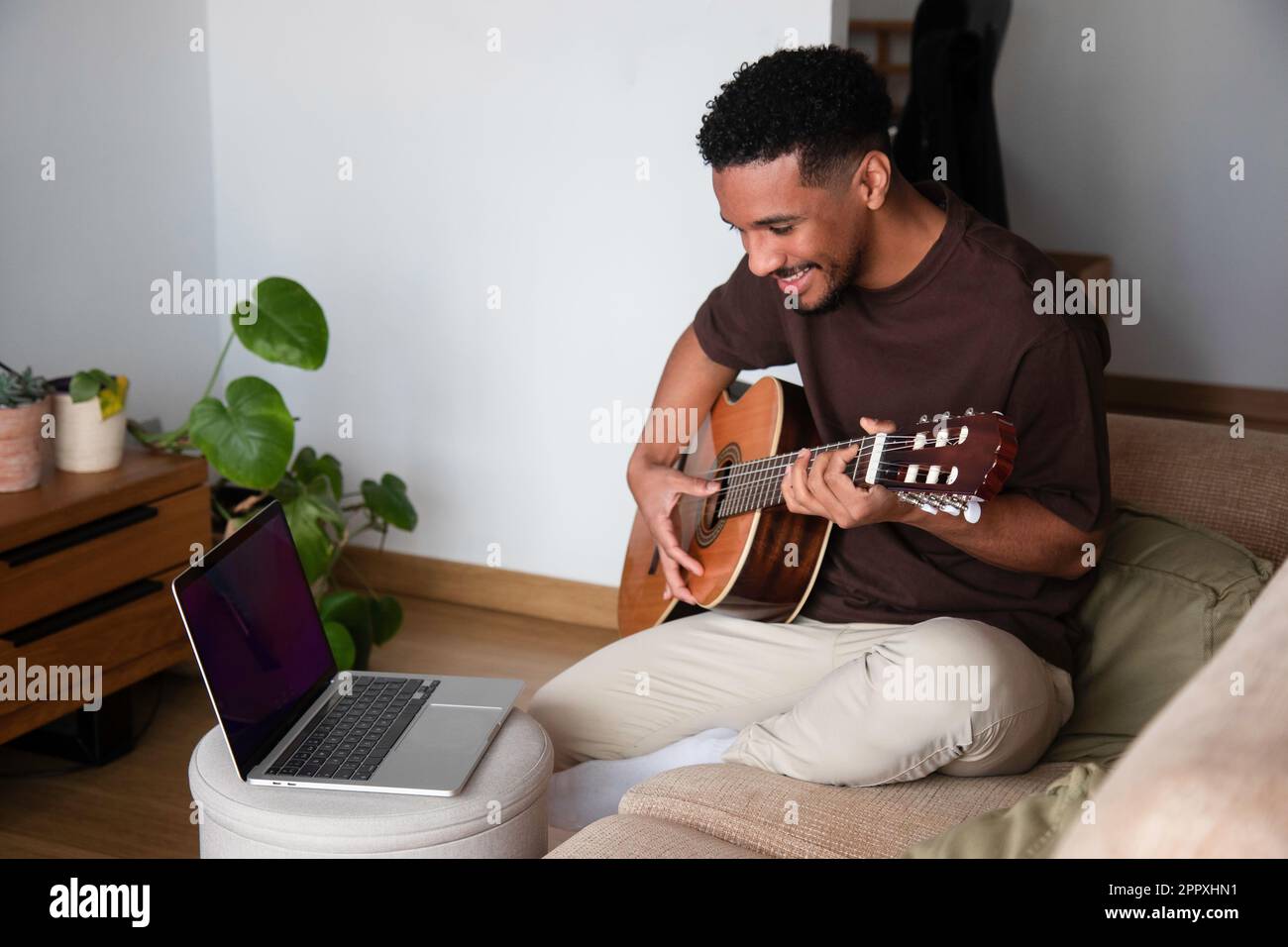 Positive african american male musician hi-res stock photography and ...