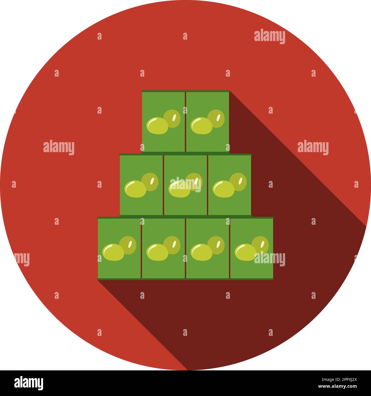 Stack Of Olive Cans Icon Stock Vector Image & Art - Alamy