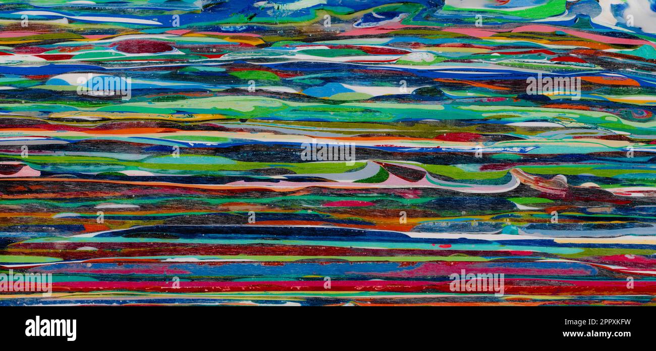 Resin from the process of surfboard making. Lots of layers that take a ...