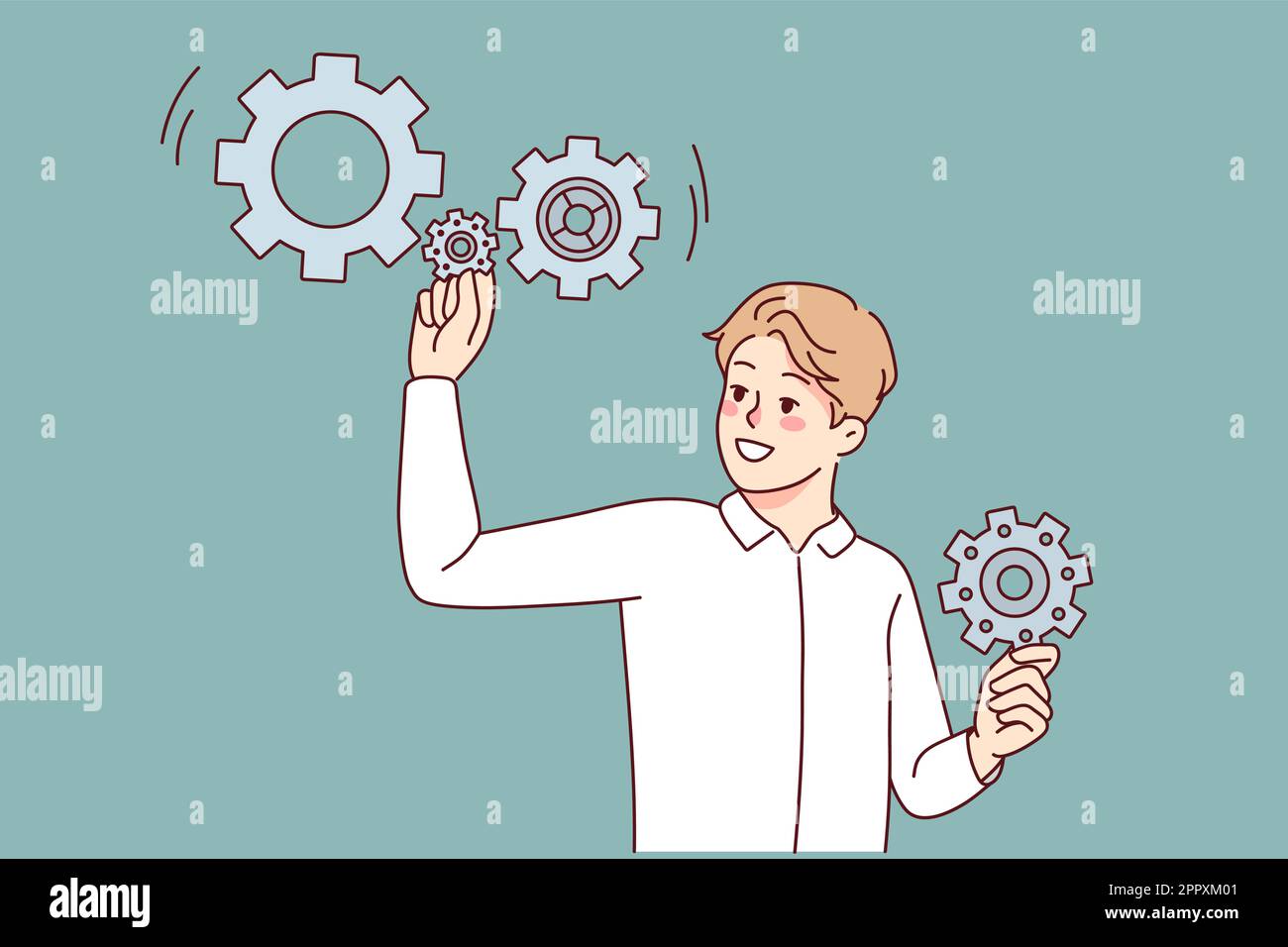Launch mechanism Stock Vector Images - Alamy