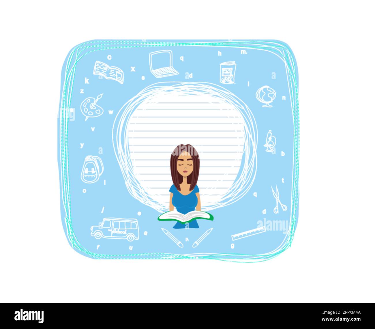 Beautiful math book Stock Vector Images - Alamy