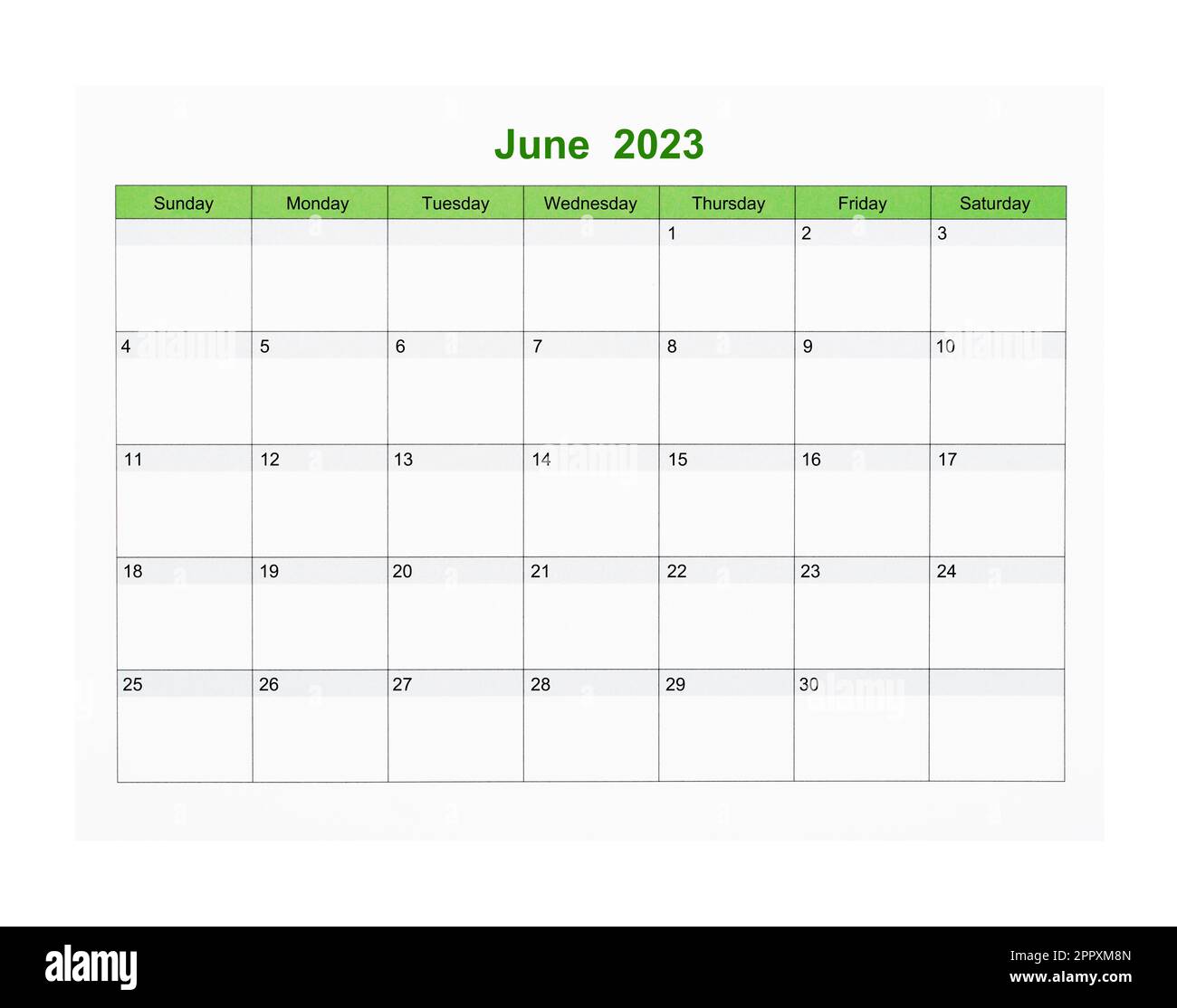 June 2023 calendar Cut Out Stock Images & Pictures - Alamy