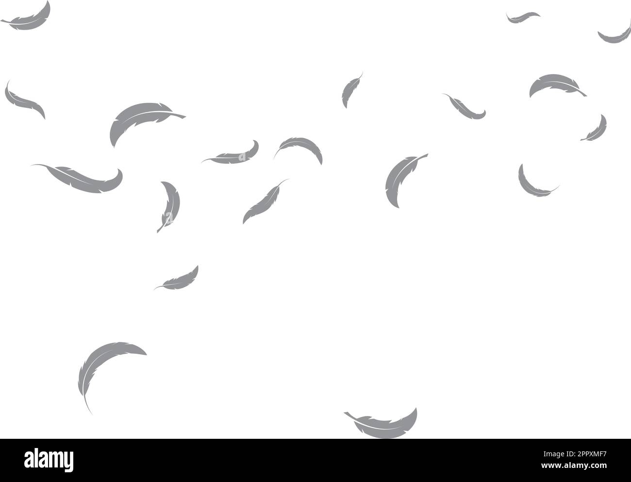 feather blowing wind background illustration vector template Stock ...