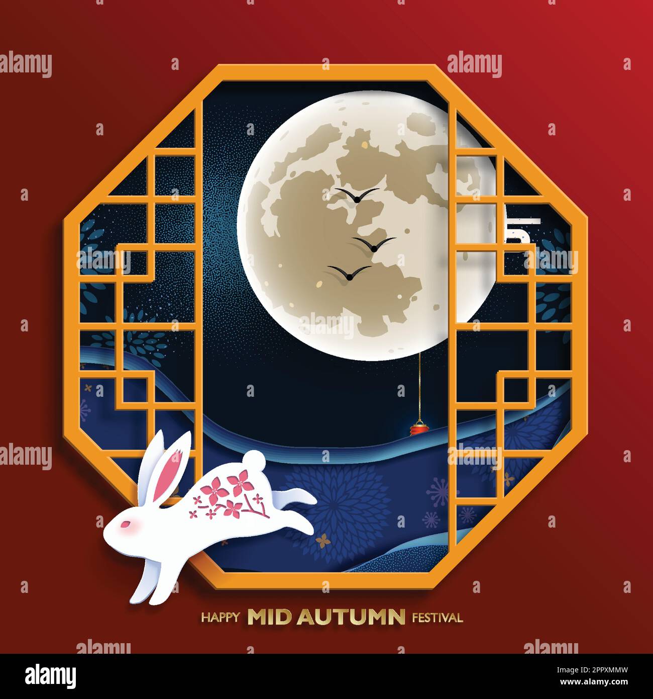 Mid autumn festival greeting cards hi-res stock photography and images ...