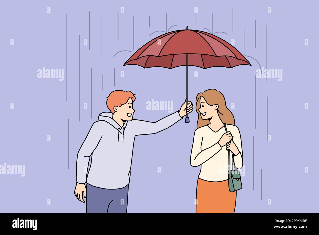 Happy woman standing from Stock Vector Images - Alamy