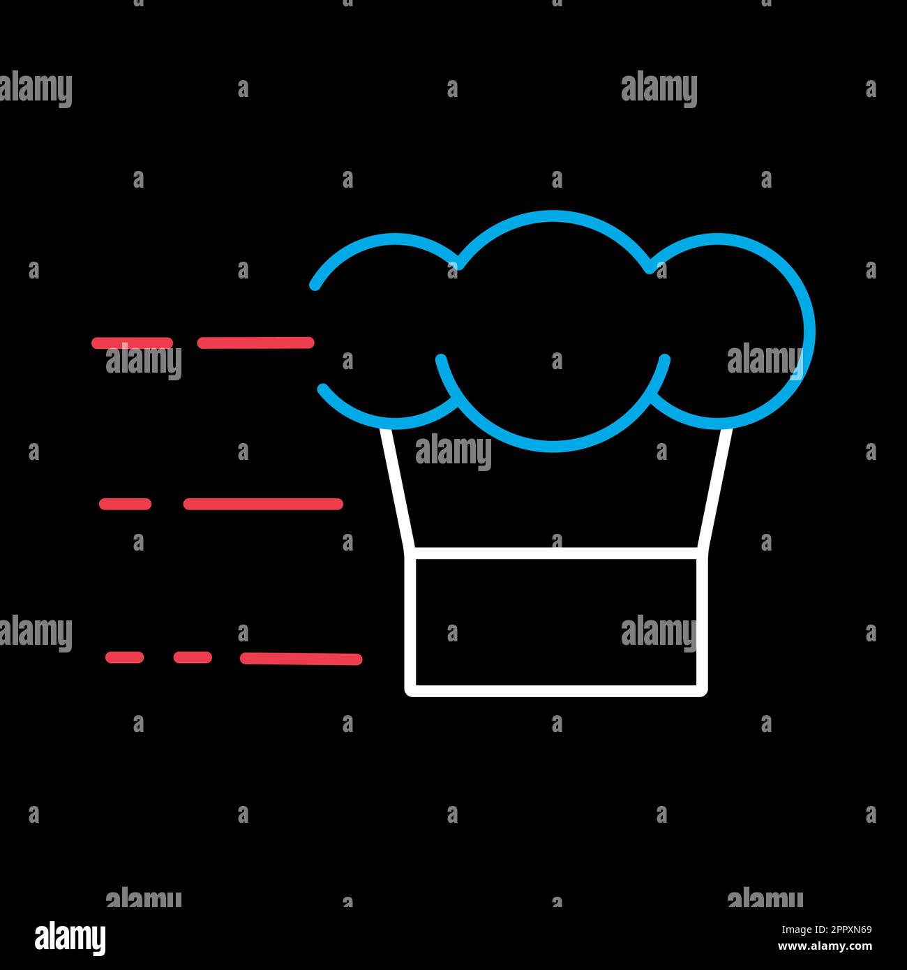 Dark kitchen delivery Stock Vector Images - Alamy