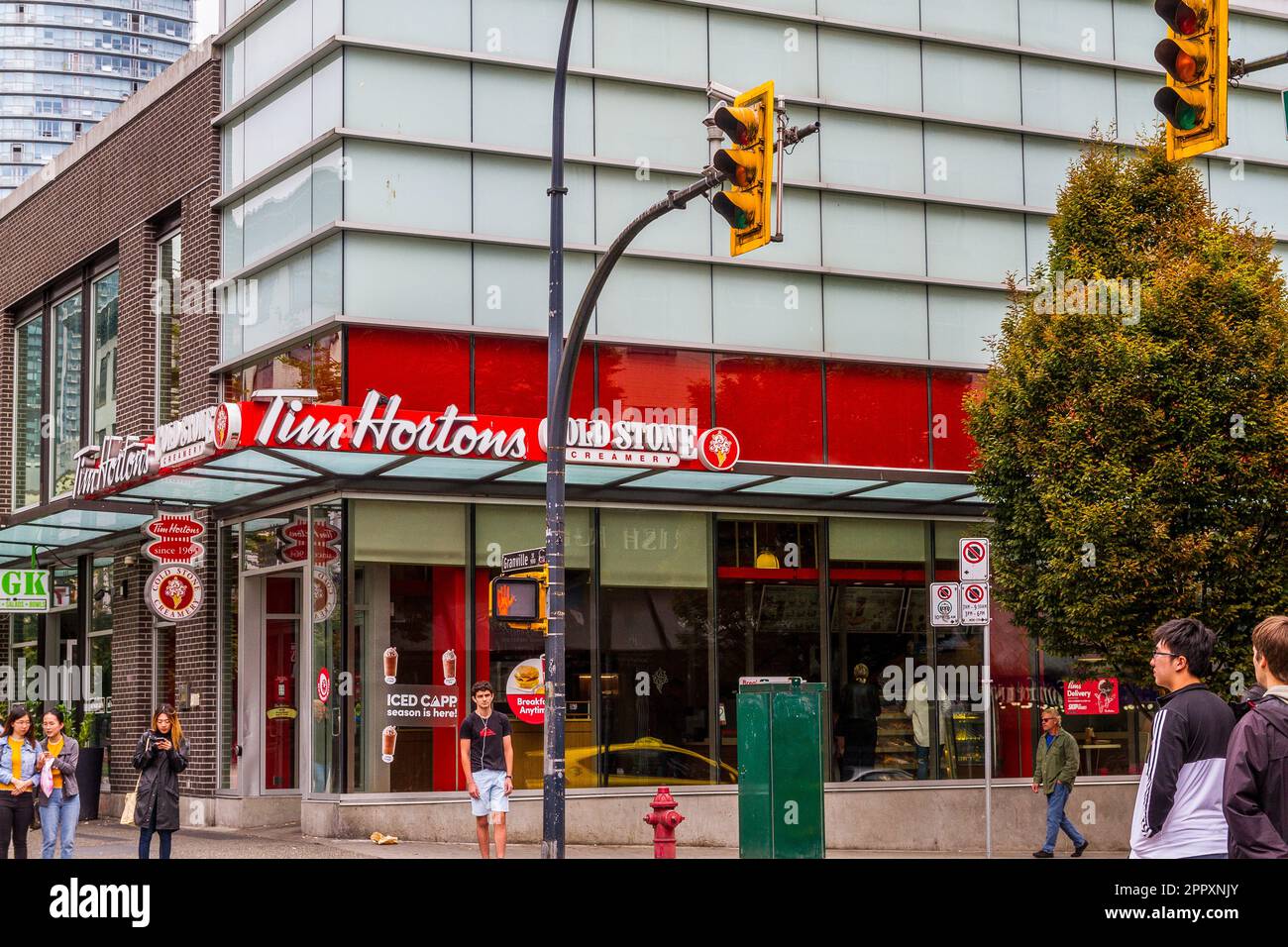 Tim Hortons in Vancouver British Columbia Canada Stock Photo - Alamy