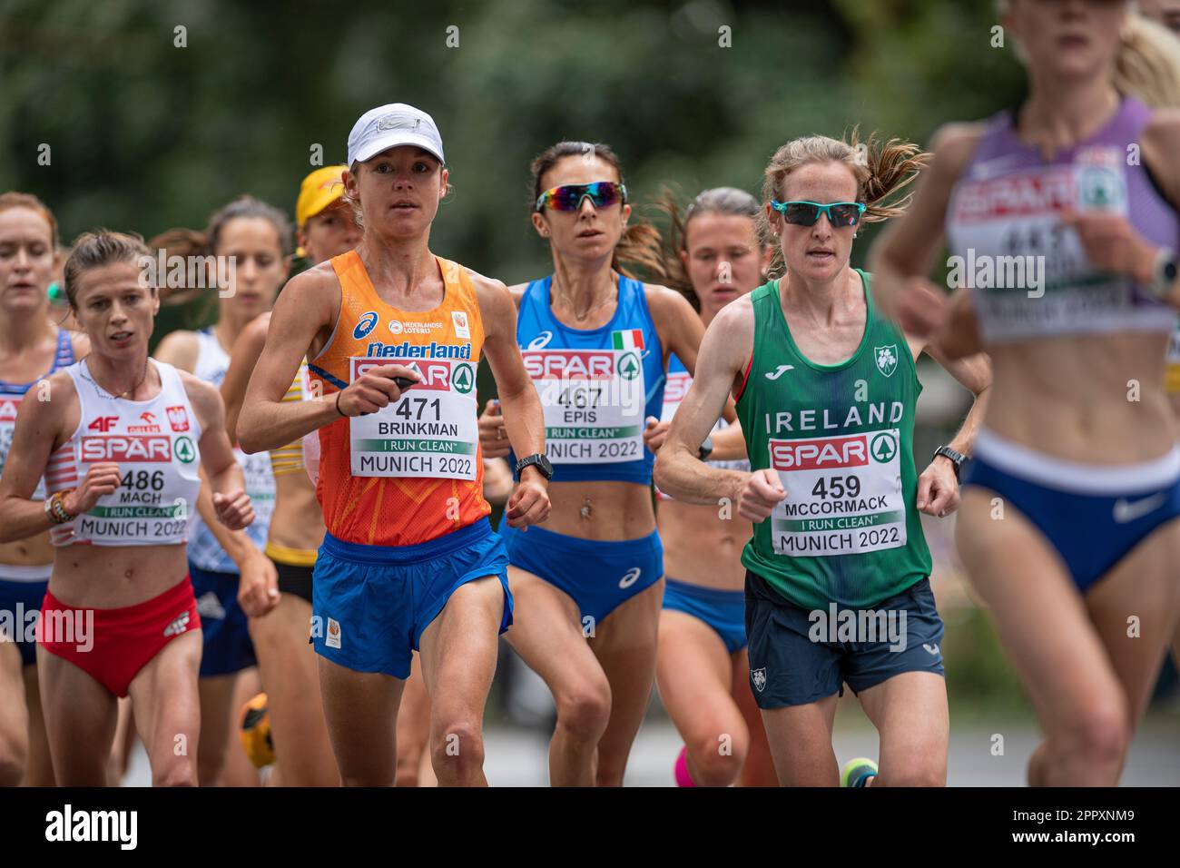 Nienke Brinkman participating in the Marathon of the European Athletics ...