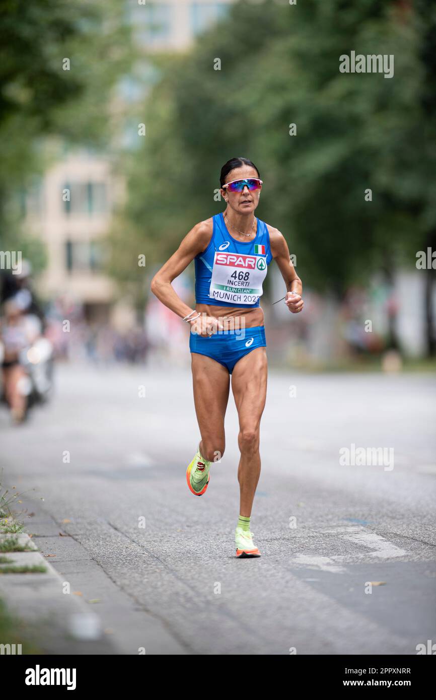 Anna Incerti participating in the Marathon of the European Athletics ...