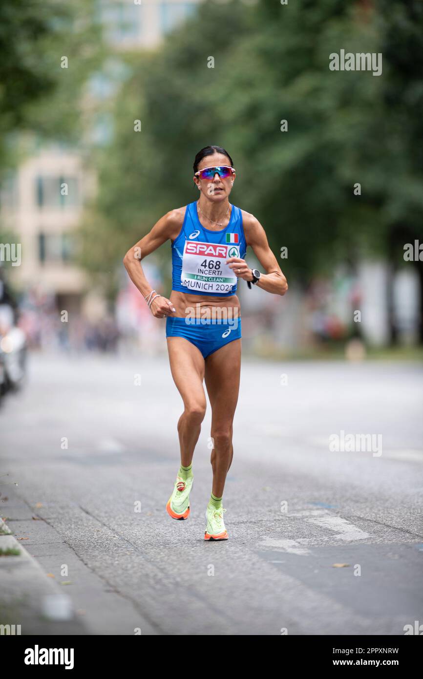 Anna Incerti participating in the Marathon of the European Athletics ...