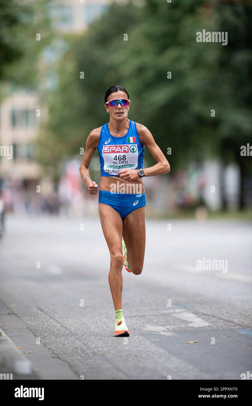 Anna Incerti participating in the Marathon of the European Athletics ...