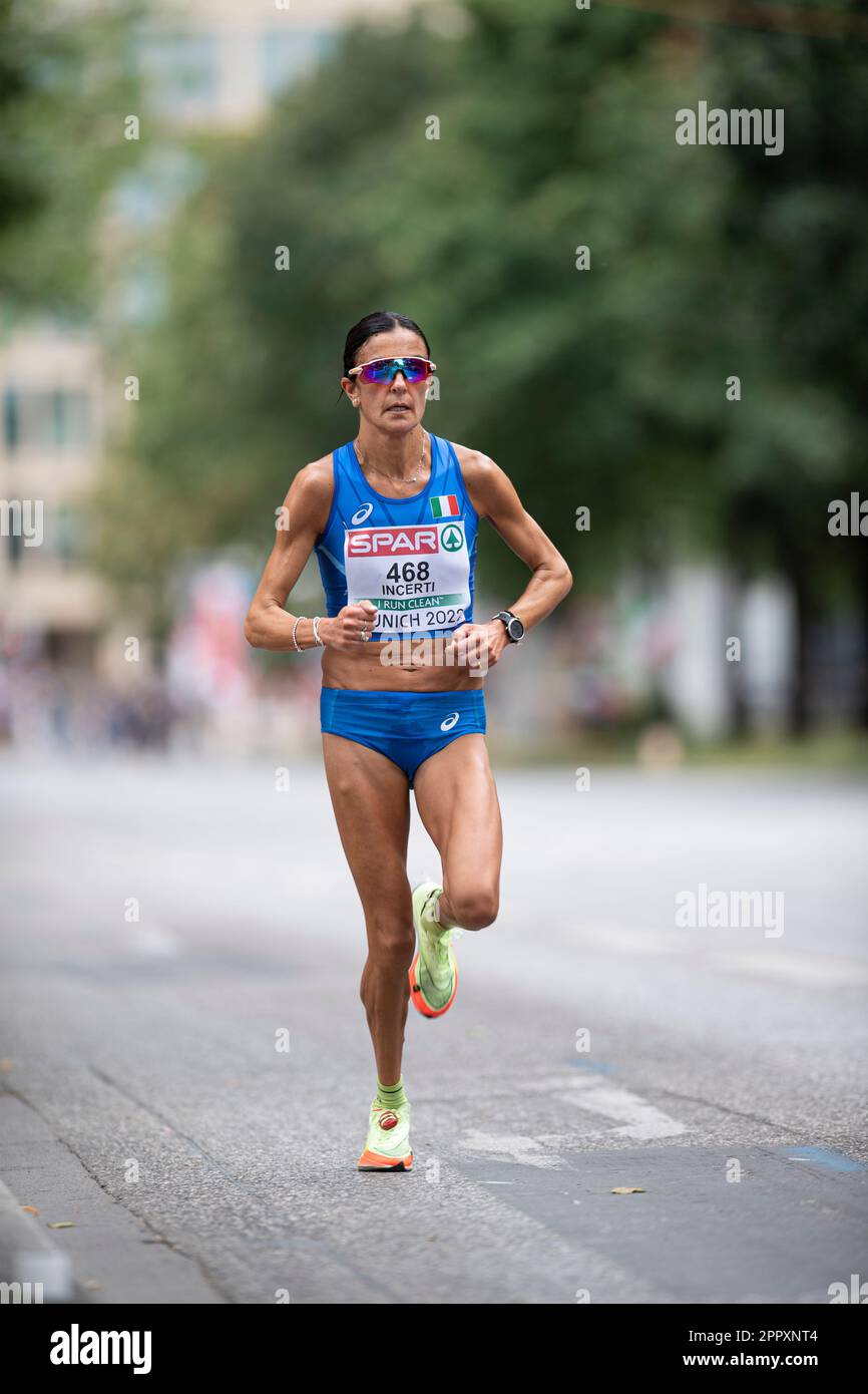 Anna Incerti participating in the Marathon of the European Athletics ...