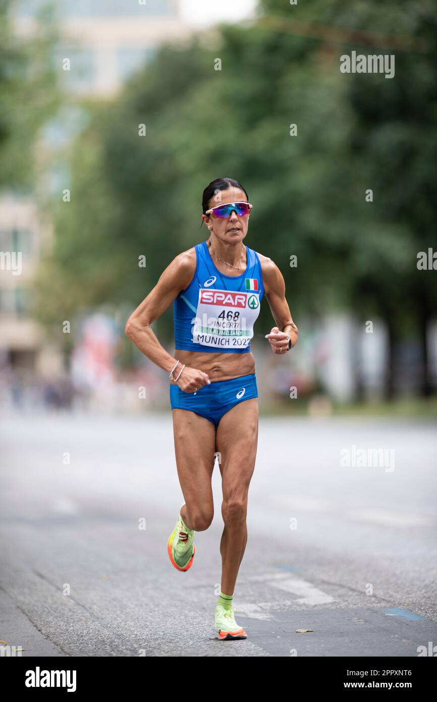 Anna Incerti participating in the Marathon of the European Athletics ...