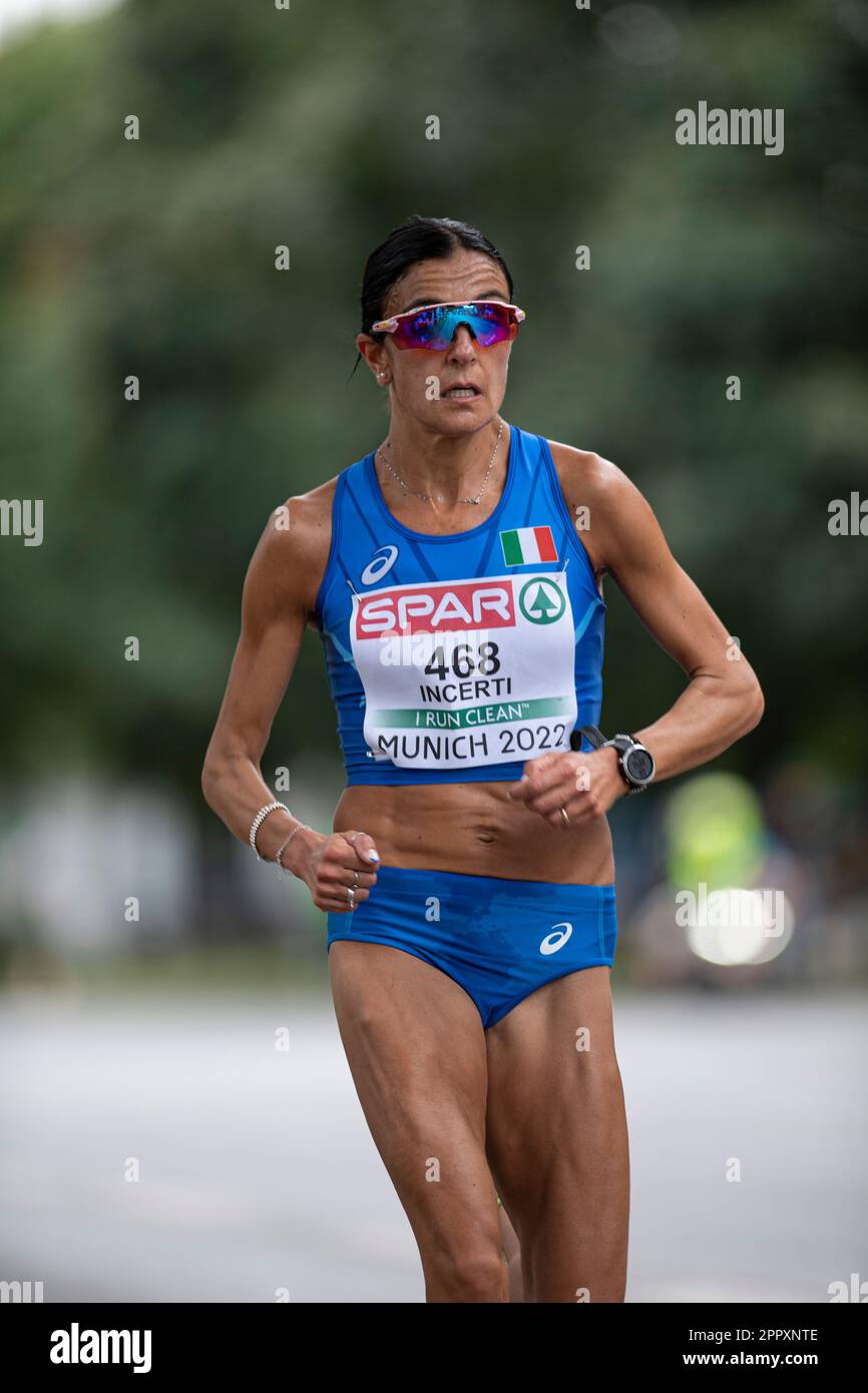 Anna Incerti participating in the Marathon of the European Athletics ...