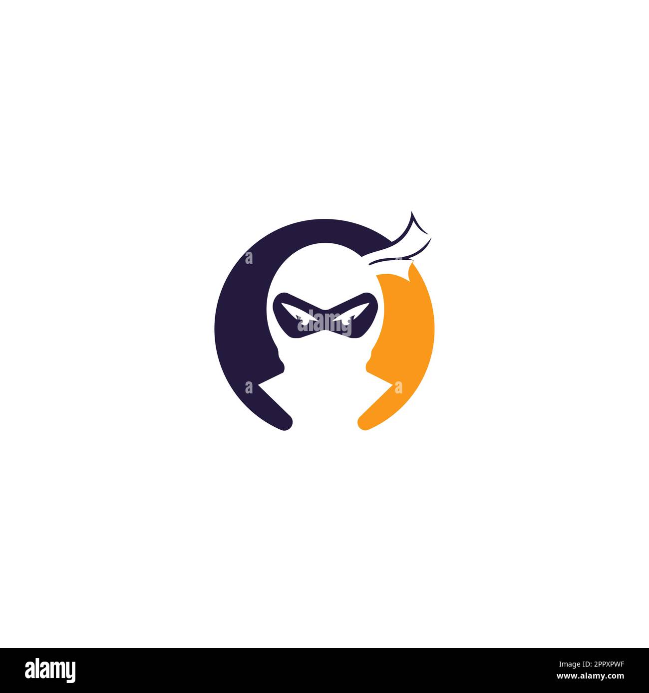 Ninja vector logo design template Stock Vector Image & Art - Alamy
