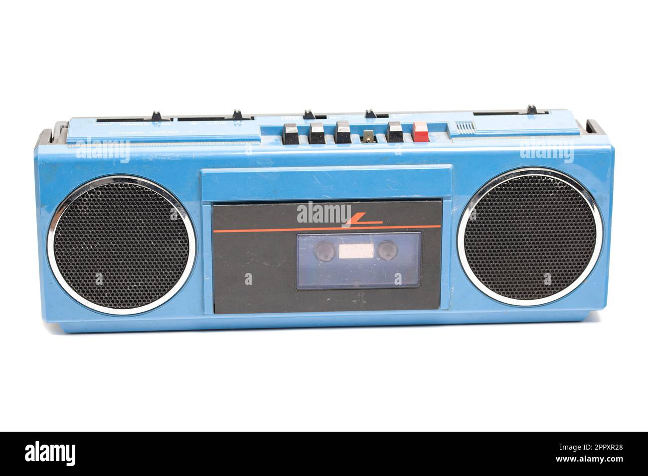 Old portable stereo cassette recorder Stock Photo - Alamy