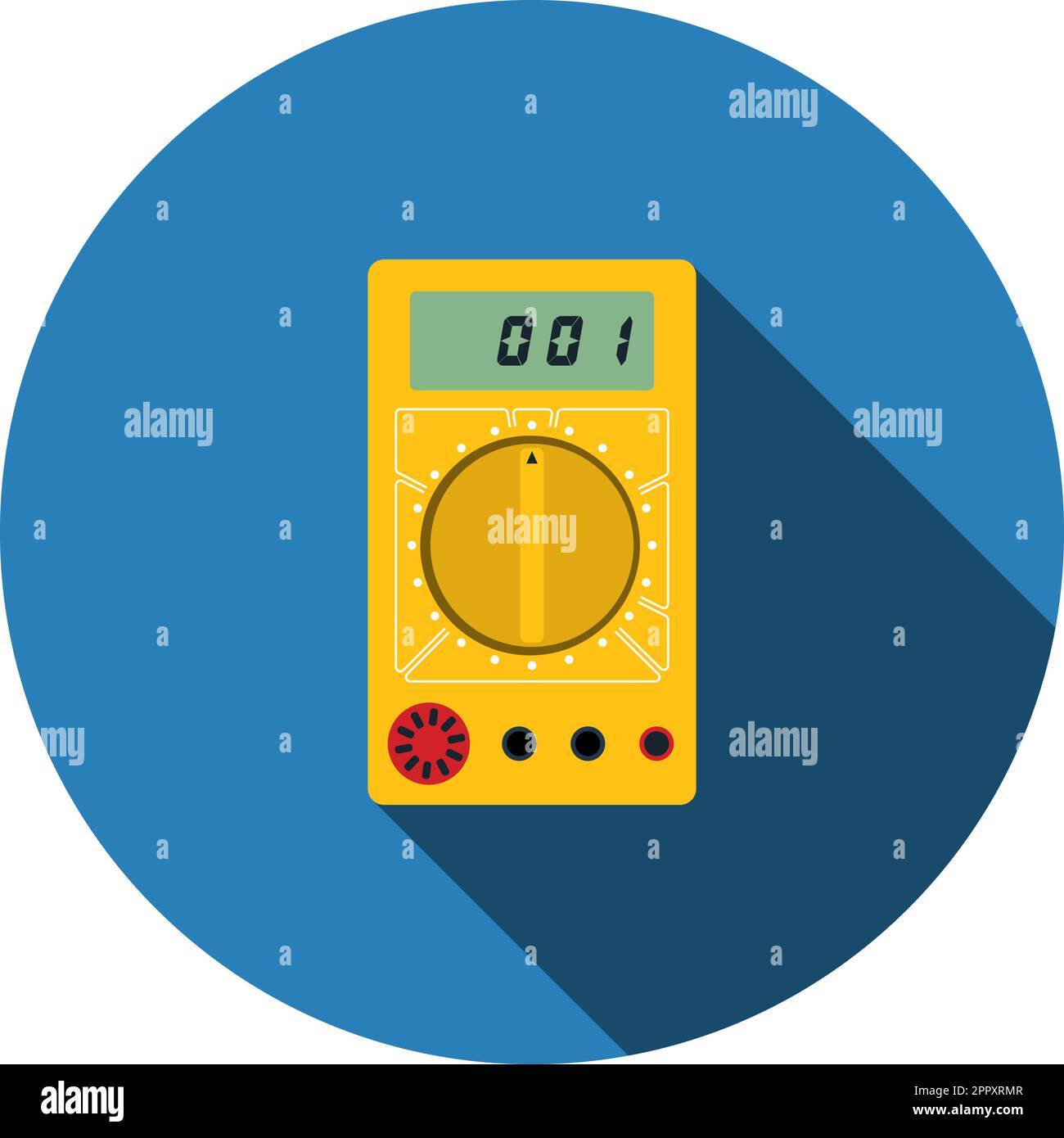 Reading an electricity meter Stock Vector Images - Alamy