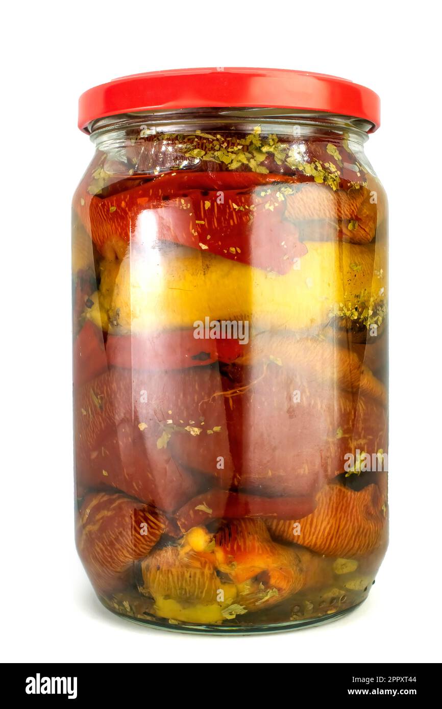 Embroidered hot pepper in jar, Macedonian Embroidered Peppers, vezeni ...