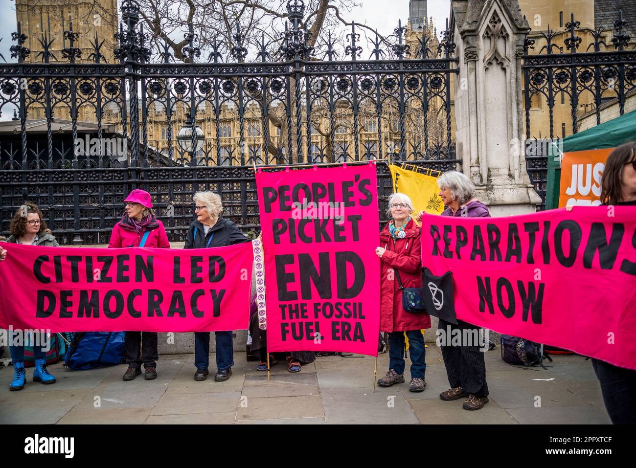 Campaign for Climate Reparations - part of Extinction Rebellion protest ...