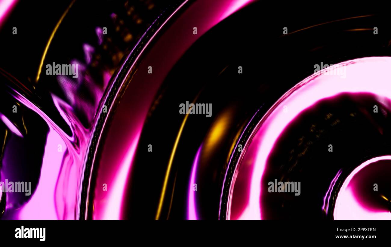purple glowing helix loop pattern backdrop - abstract 3D illustration ...