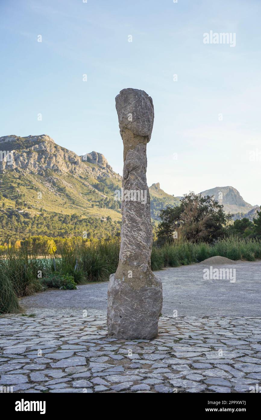 Santuario Columna, Ancient column Talaiotic culture at the Gorg Blau a ...