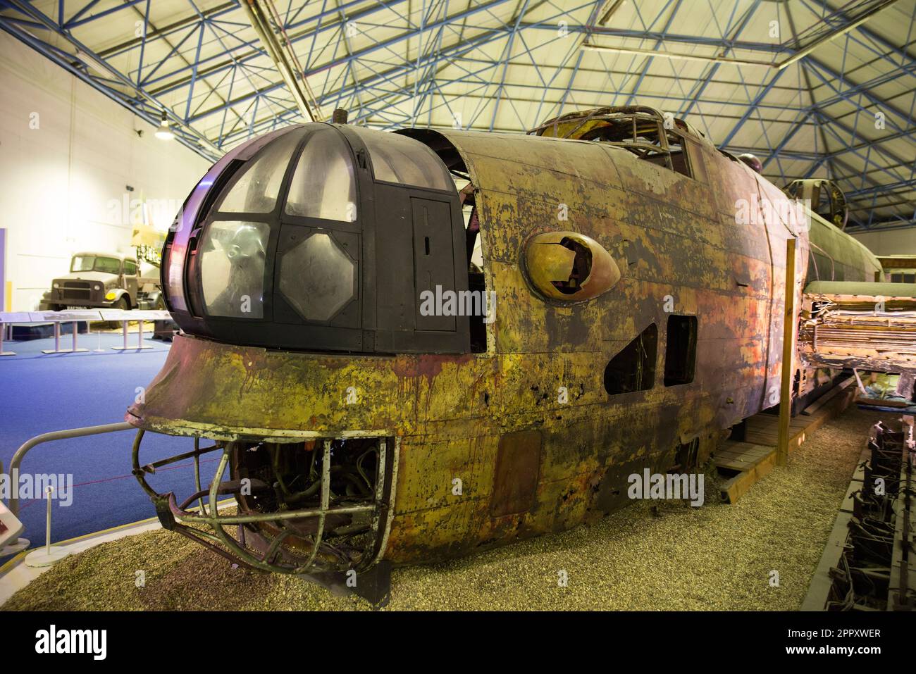 Handley Page Halifax II wreckage Stock Photo - Alamy