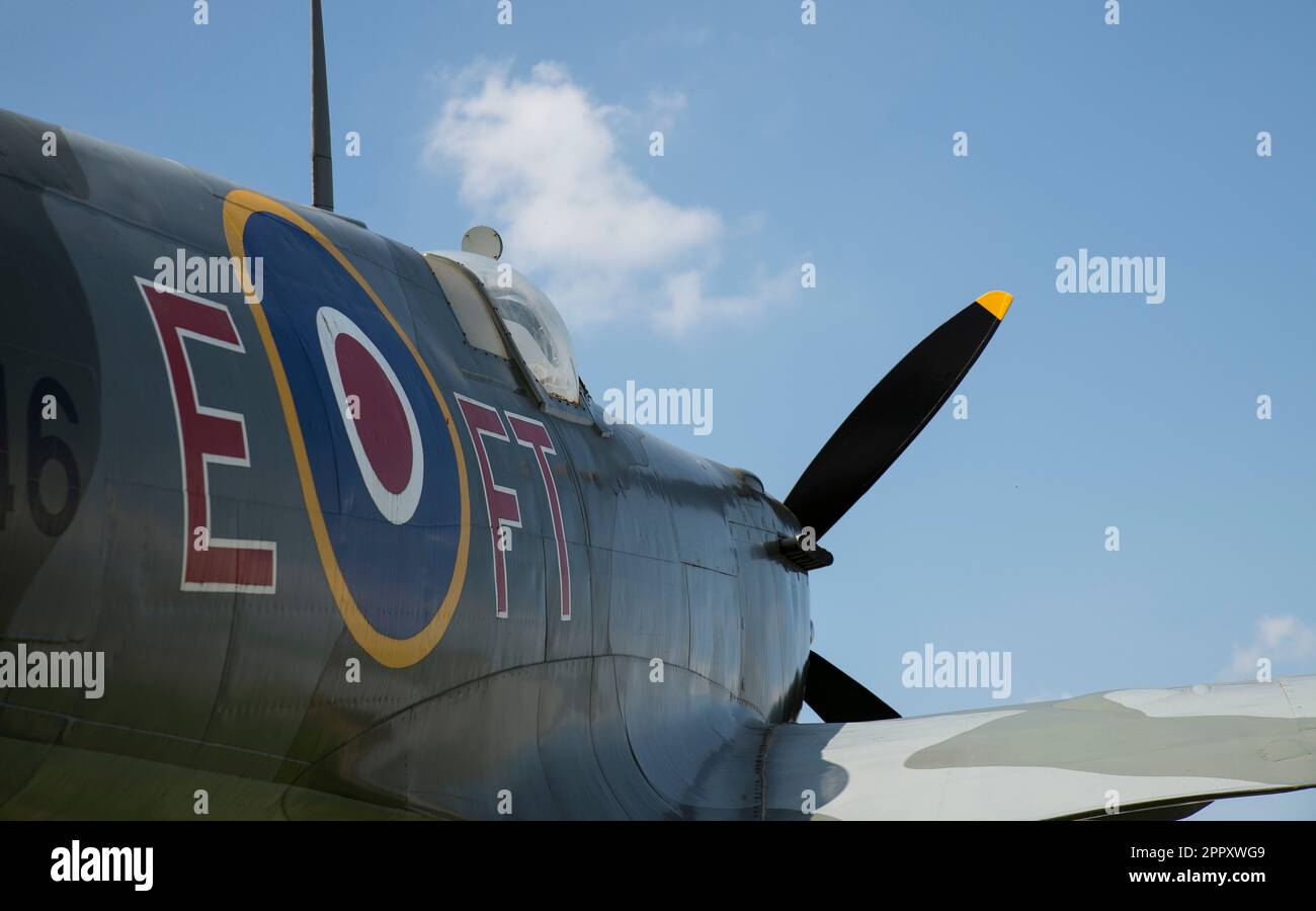 Spitfire Gate Guardian at the RAF museum in London Stock Photo - Alamy