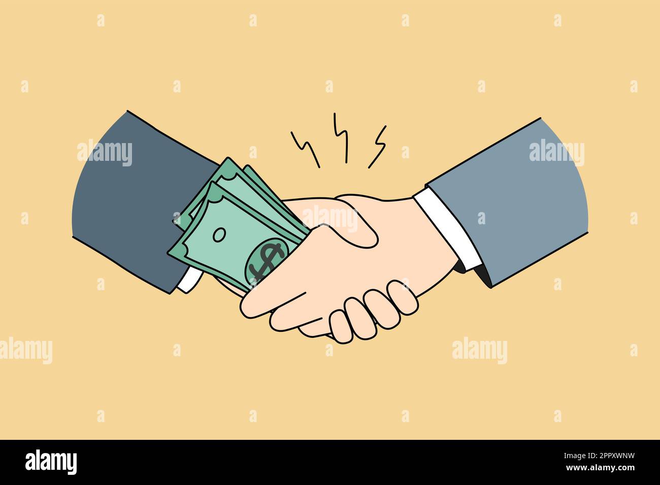Business bribery concept outline hi-res stock photography and images ...