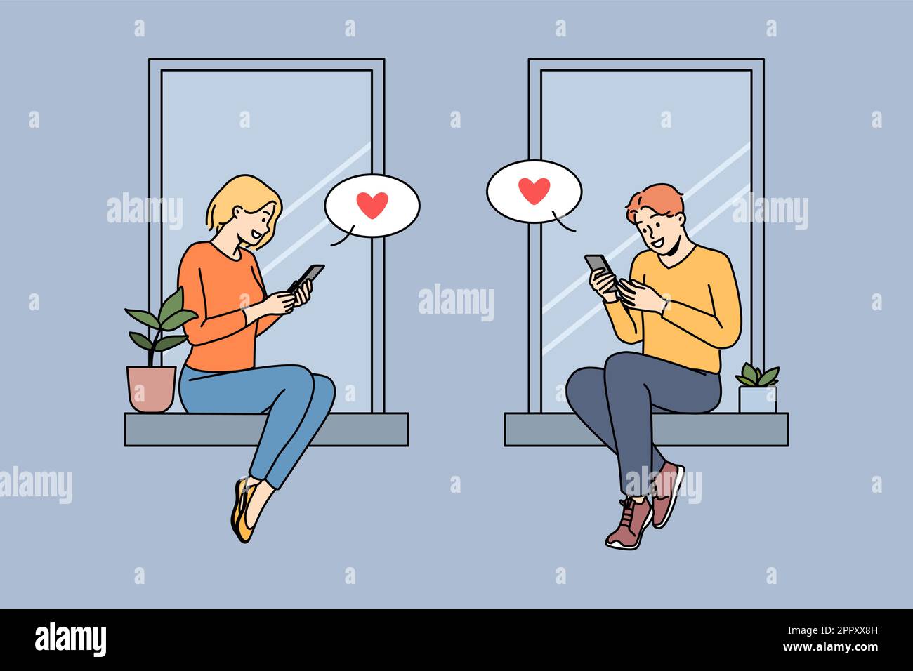 Online texting Stock Vector Images - Alamy