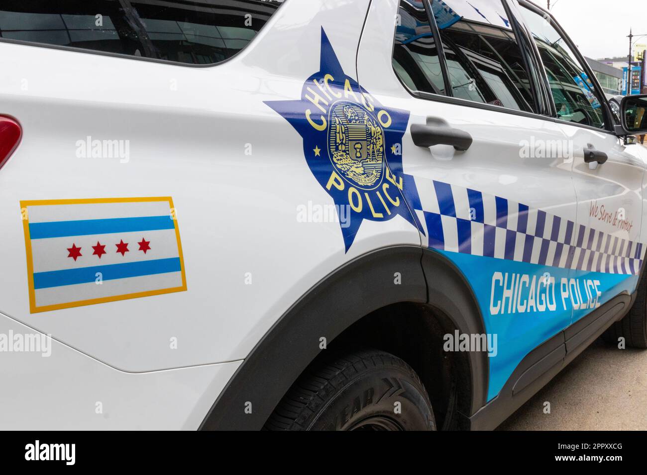 Chicago - Circa April 2023: Chicago Police Department vehicle. CPD is ...