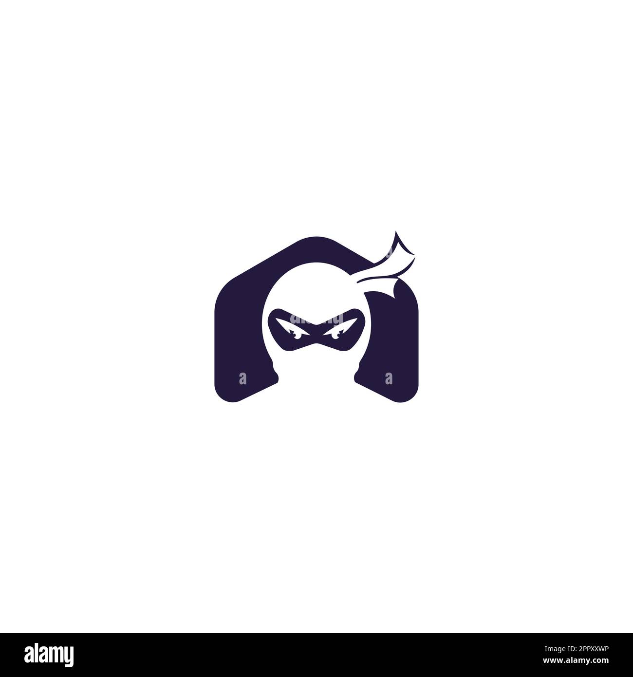 Ninja vector logo design template Stock Vector Image & Art - Alamy