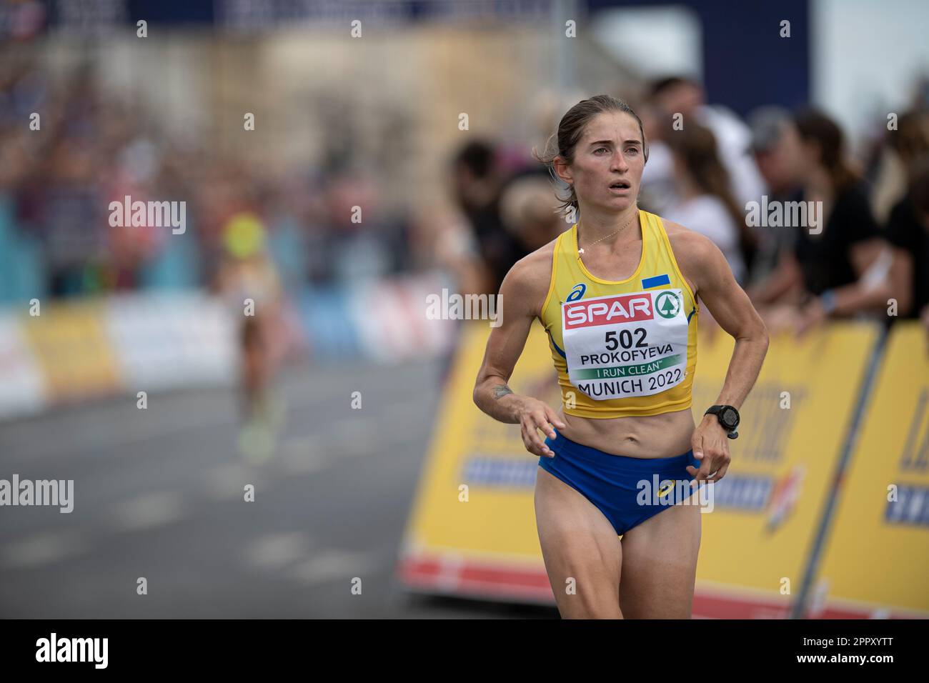 Yevheniya Prokofyeva participating in the Marathon of the European ...