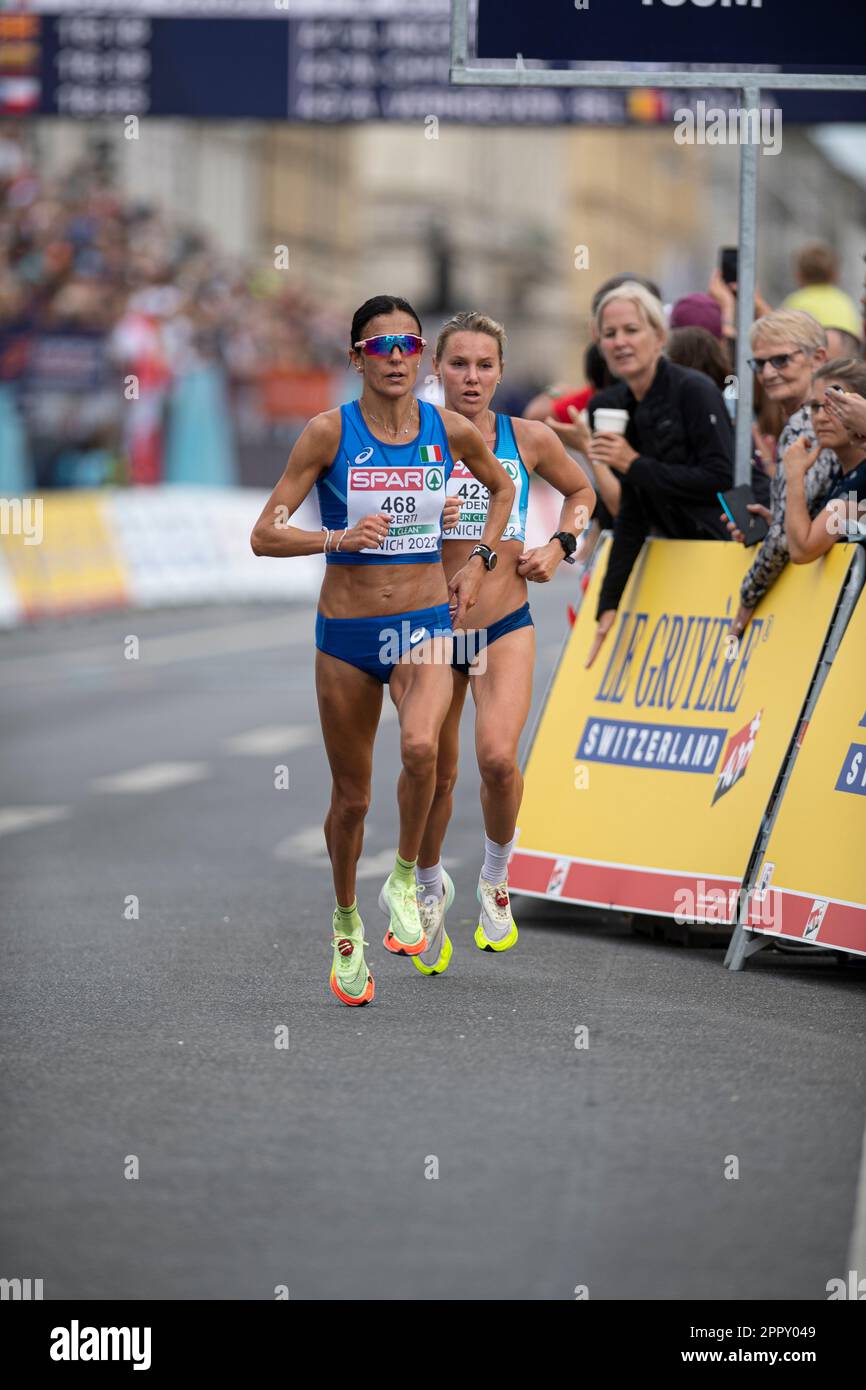 Anna Incerti participating in the Marathon of the European Athletics ...