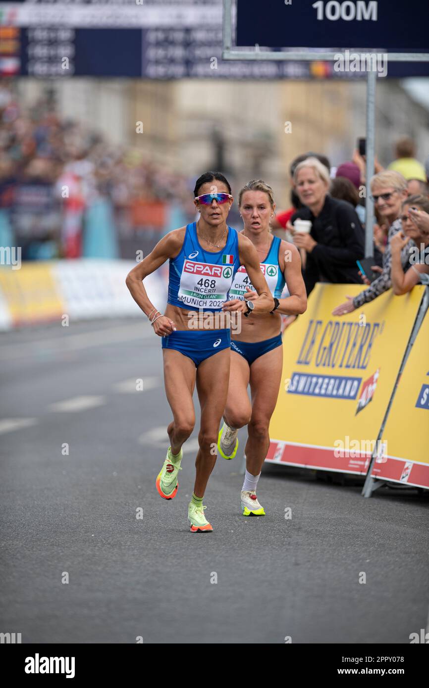 Anna Incerti participating in the Marathon of the European Athletics ...