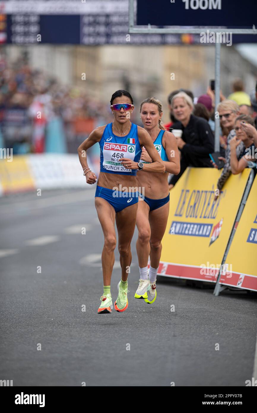 Anna Incerti participating in the Marathon of the European Athletics ...