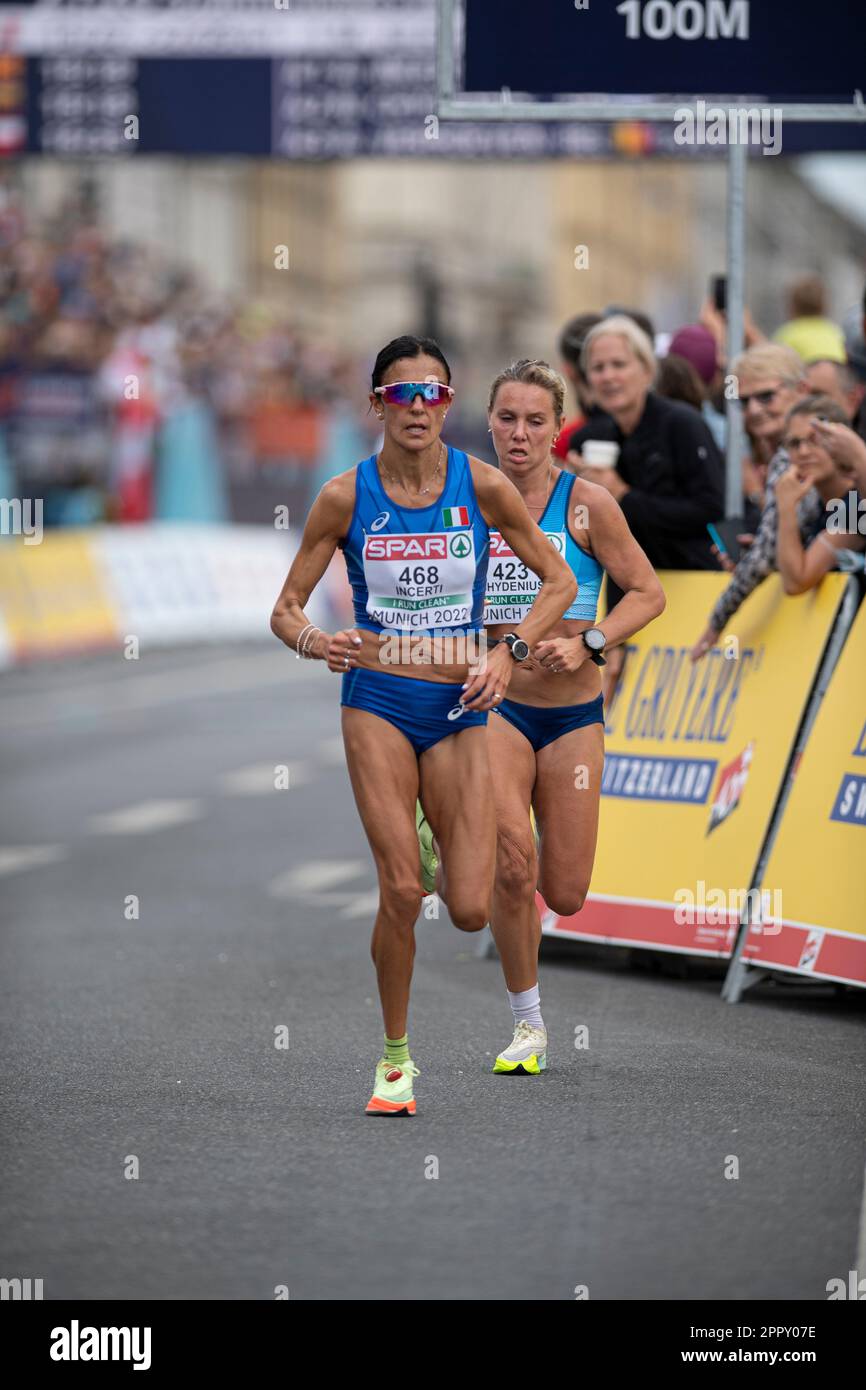 Anna Incerti participating in the Marathon of the European Athletics ...