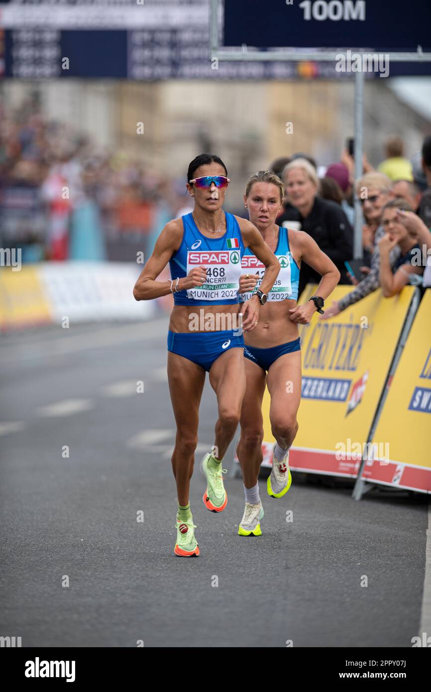 Anna Incerti participating in the Marathon of the European Athletics ...
