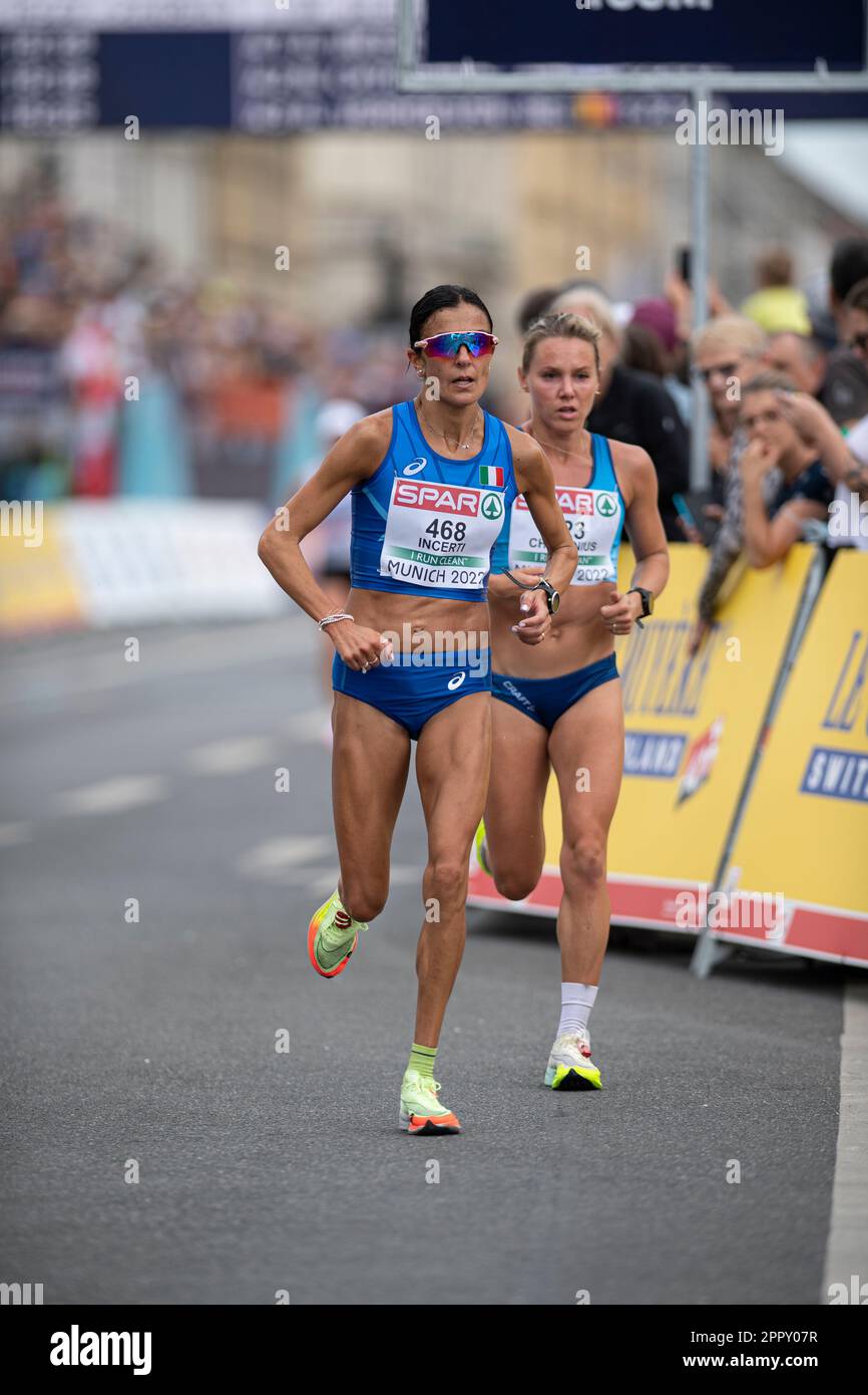 Anna Incerti participating in the Marathon of the European Athletics ...