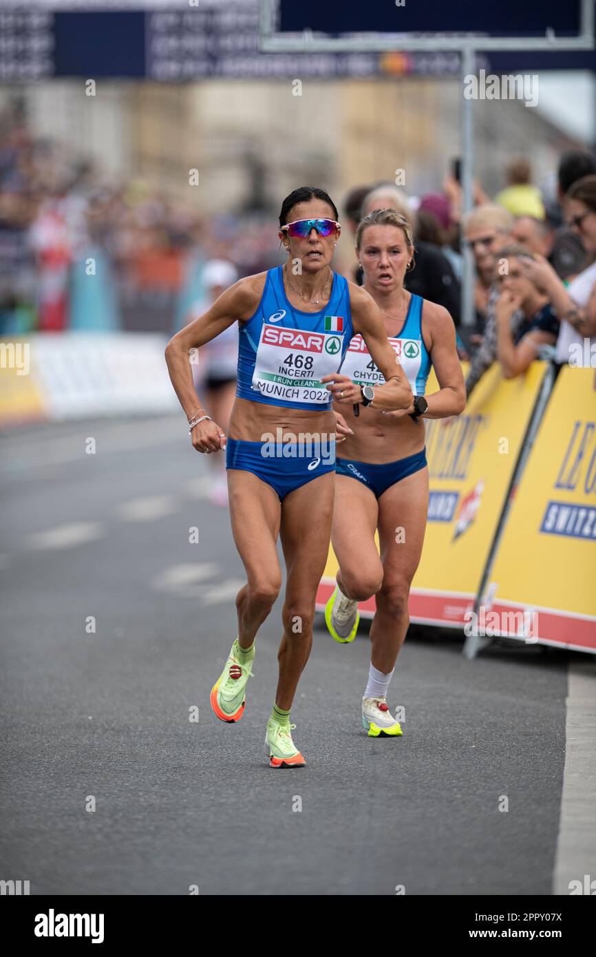Anna Incerti participating in the Marathon of the European Athletics ...