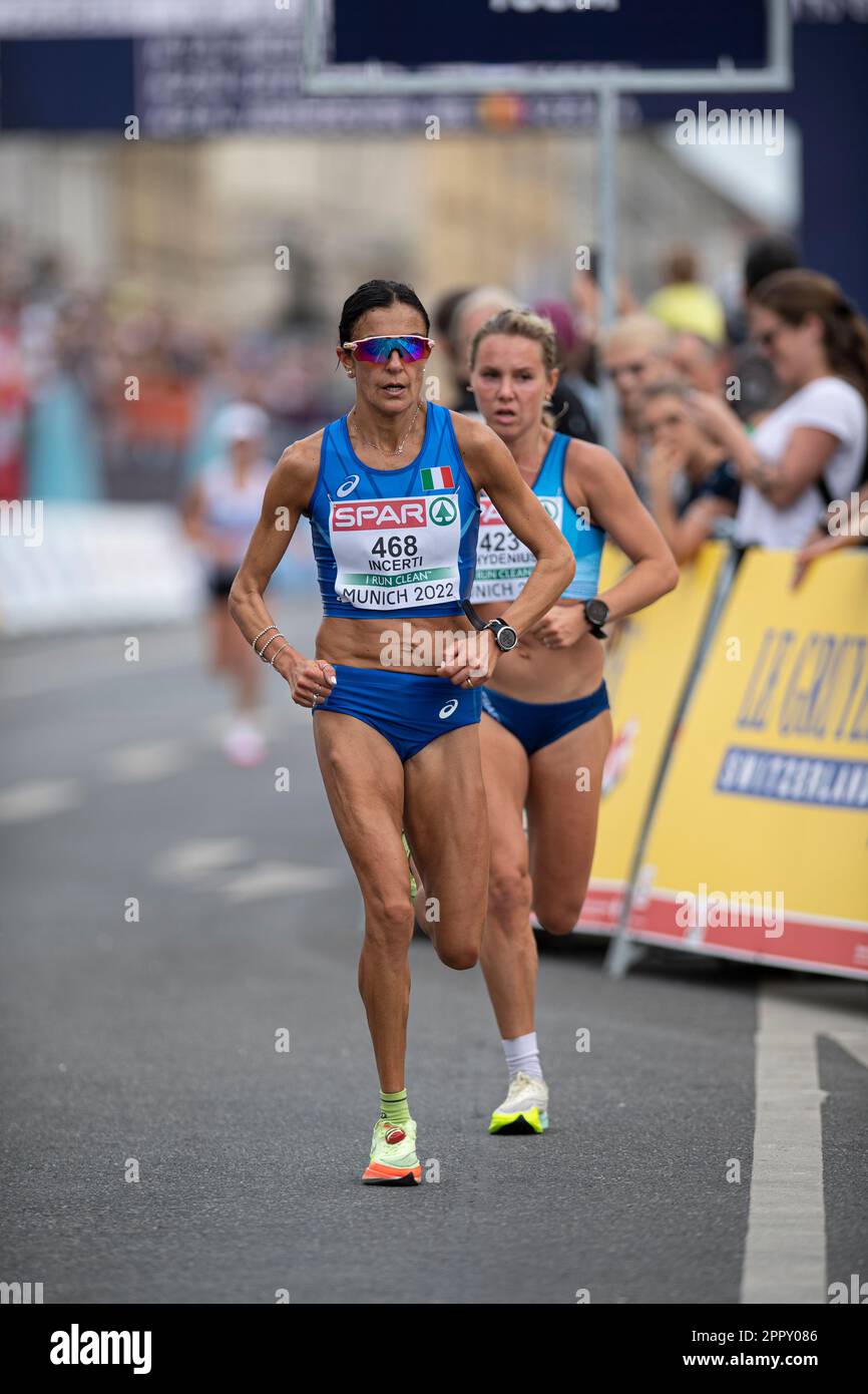 Anna Incerti participating in the Marathon of the European Athletics ...