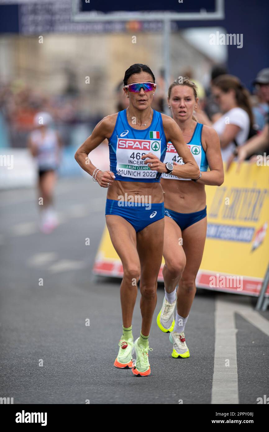 Anna Incerti participating in the Marathon of the European Athletics ...